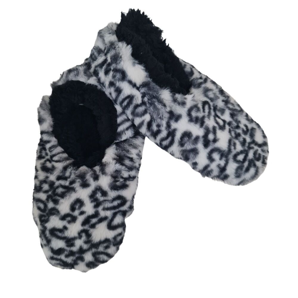 Slumbies Ladies Wild Side Black & White Leopard - Li'l Treasures NZ